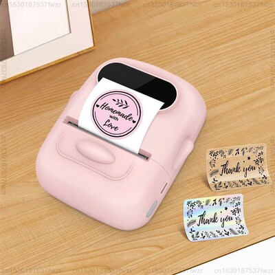 P50 Adhesive Sticker Printer Mini Portable Label Machine sim
