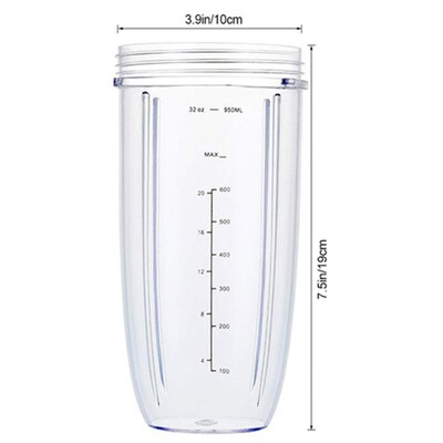 Replacement Parts 32oz Blender Cups NutriBullet 600w 900w