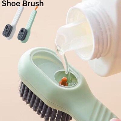 Cleaning Brush Soft Bristled Liquid Shoe Brush Long Handle B