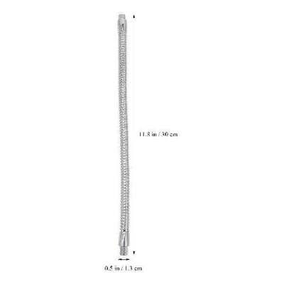 2 Pcs Adapter Universal Hose Gooseneck Tube Metal Flexible
