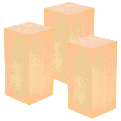 3pcs Wooden B Carved Wood Beam Hand-Carved Model