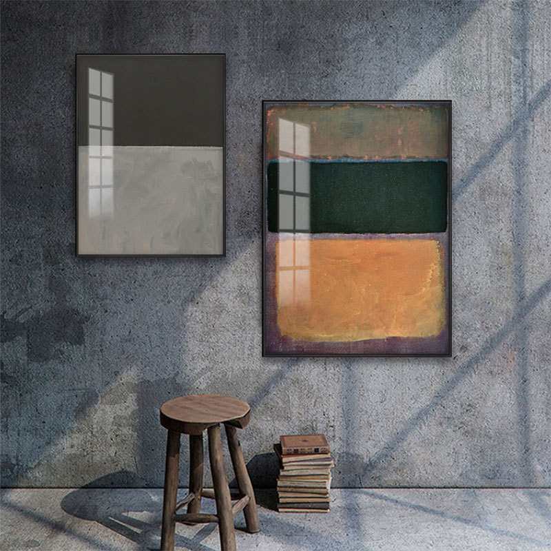 Simple and abstract mark. Roscoe Modern Art Decorative Paint