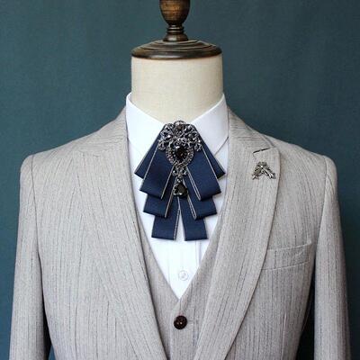 Bowties Bows Tie Brooch Fabric Crystal P And Brooches Corsag