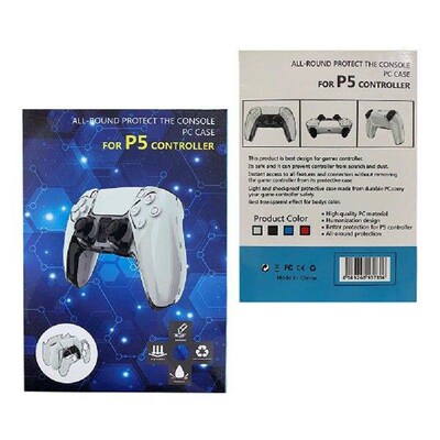 Transparent PC Cover Skin for PlayStation 5 DualSense