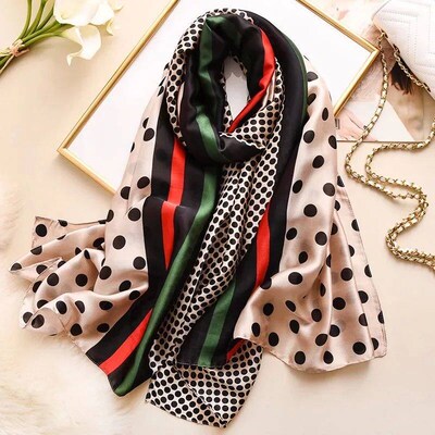 180*90cm Classic Summer Beach Prints Silk Scarves Female Sha