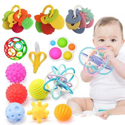 Educational Infant Toys Ball Baby Toys 0 12 Months Rattles