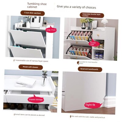 超薄17cm翻斗鞋柜鞋架thin 17cm bucket shoe cabinet shoe rack