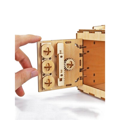 Wooden Puzzle DIY Locker Puzzle Box with Combination Mode