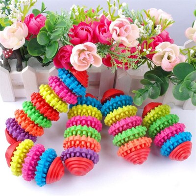 Colorful Rubber Pet Dog Puppy Cat Chew Toy Pet Training Prod