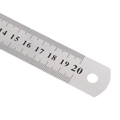 Thickened Metal Steel Ruler, Stainless Steel Measuring Ruler