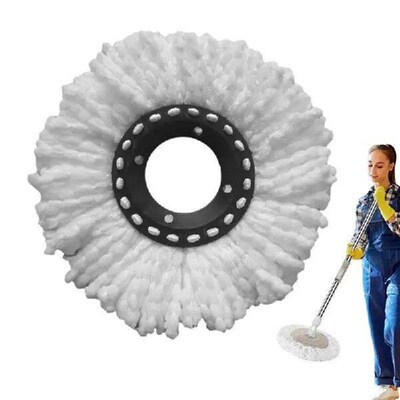 Mop Head Rotating Cotton Pads Replacement Cloth Spin for