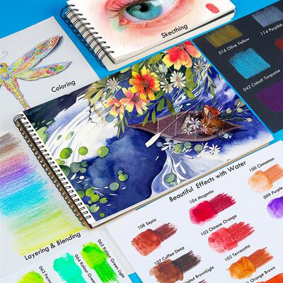 20 Professional Watercolor Pencils, Artist Draw Paint Sketch