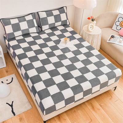 Bed ver Fleece-lined Bed ver Non-slip Bed Sheet Matress Prot