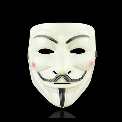 Movie Cosplay V for Vendetta Hacker Mask Anonymous Guy Fawke