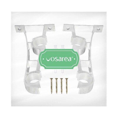 Curtain Rod Rack Holder for Accessories Brackets Hooks