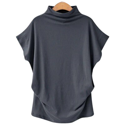 Women Tops Korean Style Fashion Womens Cotton Blouse Short S
