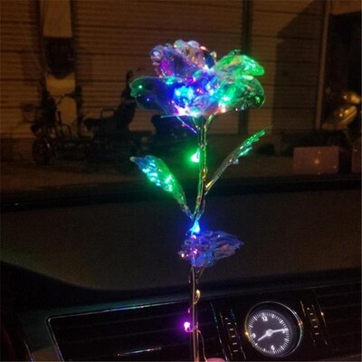 1pcs Simulation Rose Lasts  Love Flowers With Light Wedding