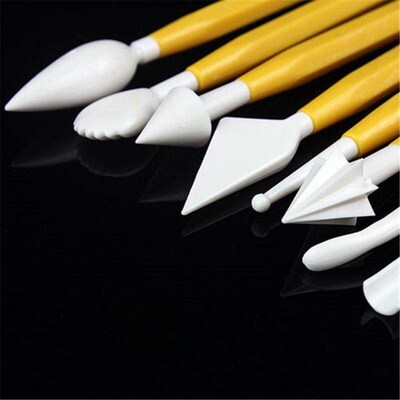 8pcs/Set Sculpture Sugar Modeling Cutter Smoother Polymer Cl