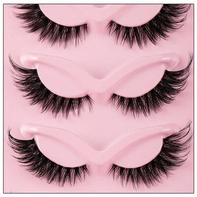 5 Pairs Cat Eye Lashes Fake Eyelashes Natural long Manga Las