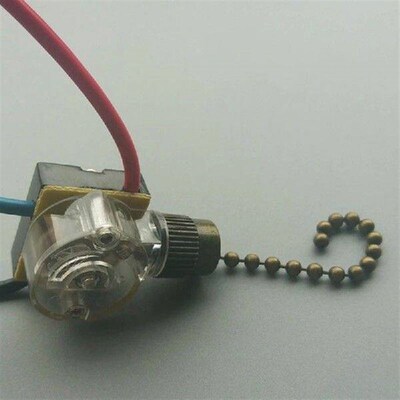 Semi-clear Pull Chain Switchs 3 Wire Ceiling Fan Pull Chain