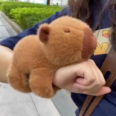 Creative Plush Keychain Pendant Simulation Capibara Kawaii A