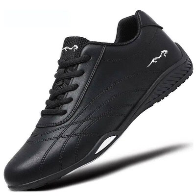 Men Shoes Casual Leather Flats for Man Breathable Daily Walk