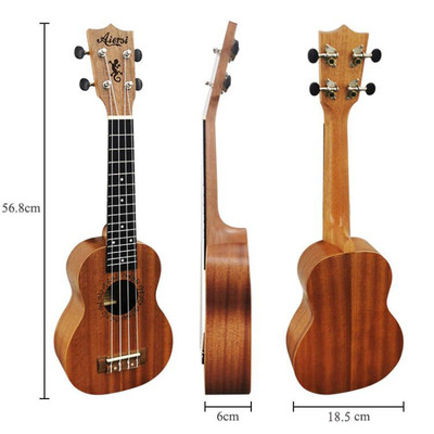 Aiersi full pack 21 inch ukelele mahogany Soprano ukulele gu
