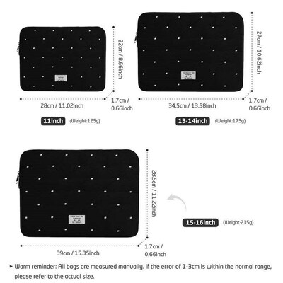 Laptop bag for macbook air 13 case 13-14 Inch puffy notebook
