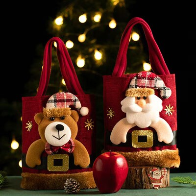 Christmas Childrens Gift Bag Packaging Gift Box圣诞苹果袋