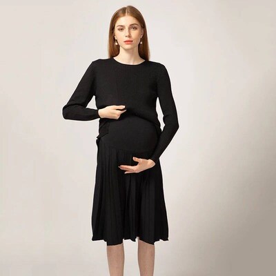 2024 New Maternity Knit Skirts  Pregnants Knitted Skirts Wo