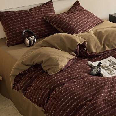 100% cotton bed fitted sheet bedsheet sets duvet cover set