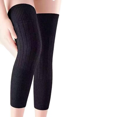 Cashmere Knee Warmers for Men and Women - Extended Length fo