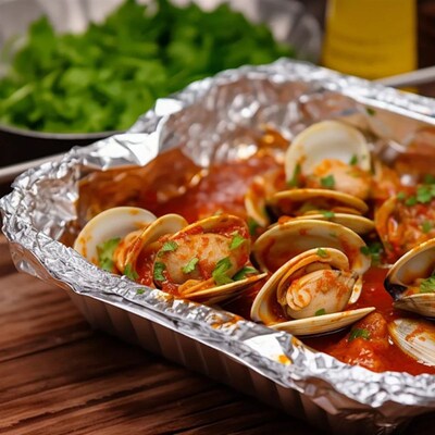 1-5Pack Food Grade Aluminum Foil Paper Disposable Tin Foil R