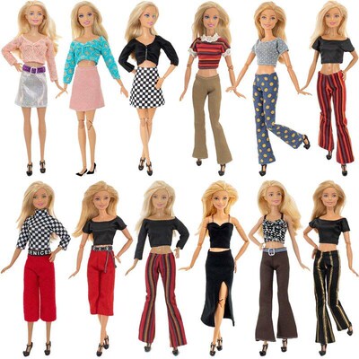 Conjunto de roupas Barbie, vestido de festa para Barbie, sai