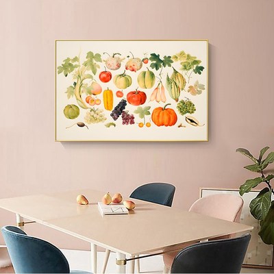 客厅餐厅挂画装饰画丰收图水果壁画摆台现代艺术画大气公寓家居画