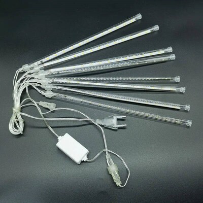 8 Tubes Meteor Shower Rain Led String Lights Sreet Garlands