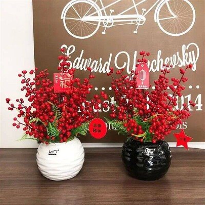 Lucky Fortune Fruit Ceramic Vase Artwork Sitting Room