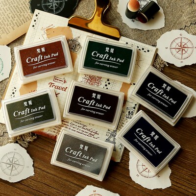 1 Piece Vintage Multi-color Craft Ink Pad for Planners DIY