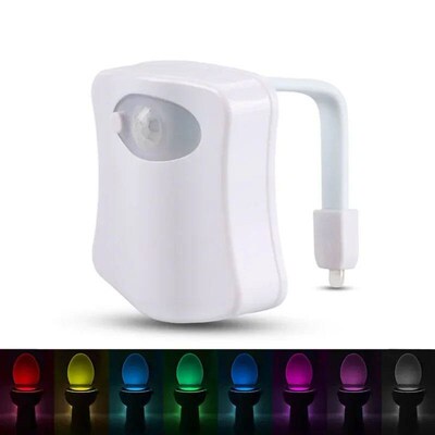 8/16 Colors Toilet Light LED Human Motion Sensor Automatic L