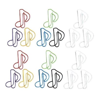 50 PCS Note Paper Clip Music Bookmarks Decorative Binder