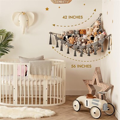 Stuffed Toy Storage Hammock Doll Room Corner Organizer