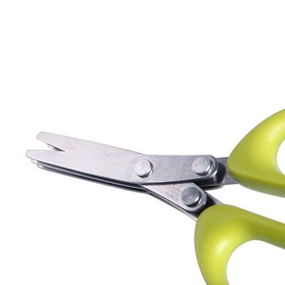 19CM Minced 5 Blades Stainless Steel Kitchen Scissors Herb C