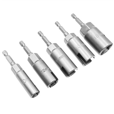 Socket Wrenches Tools Set Wing Nut Driver Bit 1/4 Hex Shan
