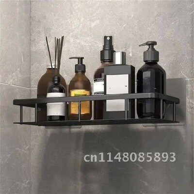 2PCS Corner Aluminum Shelves No-Drill Bathroom Shelf
