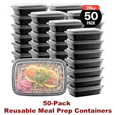 Meal Prep Containers Food Storage Take Out Bento Lunch Box