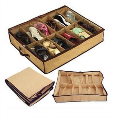 12 Pairs Shoes Storage Organizer Holder Container Under Box