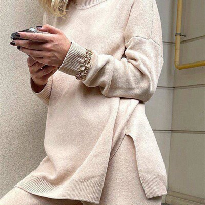 Winter Womens Turtlenecks 2023 Green Oversize Sweaters Clas