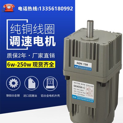 TLM东力三相380/220V齿轮减速电机定速马达6IK200GU-S3+6GU-5K