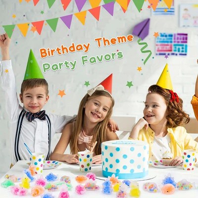 24pcs Cute Squeeze Mochi Toys With Water Beads Random Patter