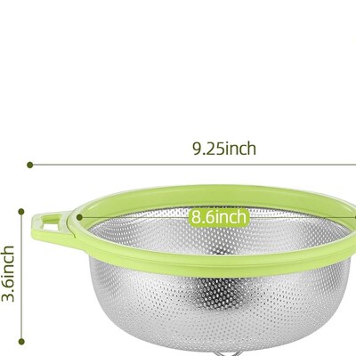 Colander Rice Strainer Washer Kitchen Mesh Noodles Pasta